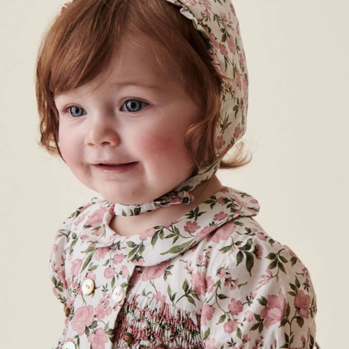 Little Wishlist - Pink Floral Arcadia Baby Smock Set